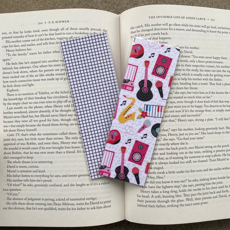 Music Bookmarks Music Notes Musical Instruments Laminated & - Etsy