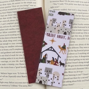 Nativity Bookmarks | Silent Night Bookmarks | Christmas Bookmarks ...