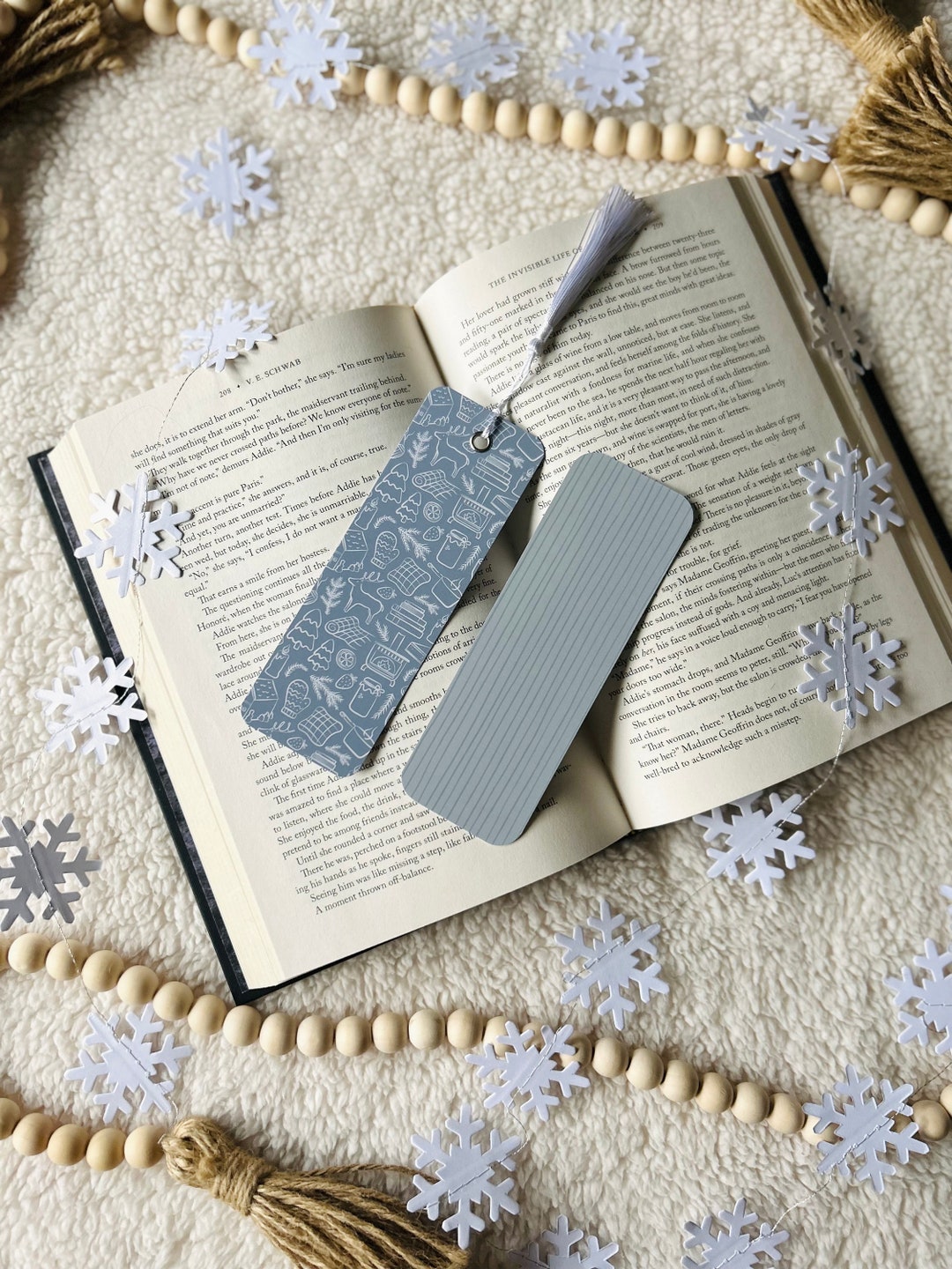 Winter Outline Bookmark | Winter Cabin | Winter Vibes | Snowy Bookmark ...