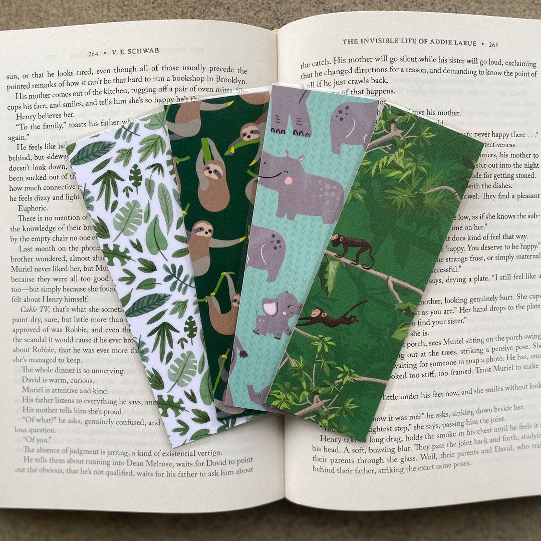 Jungle Animal Bookmarks | Hippo Bookmark | Elephants | Sloths ...