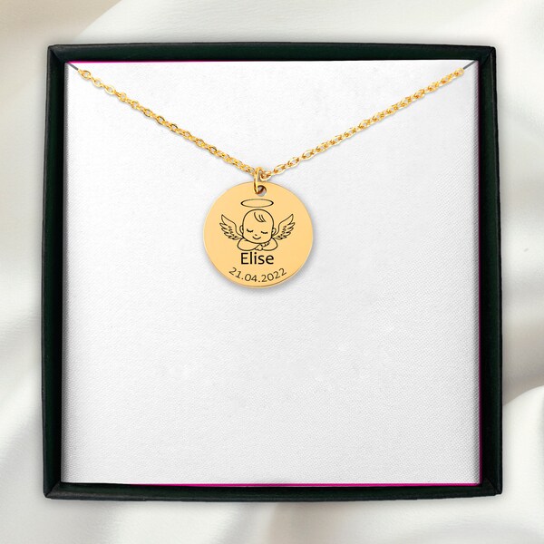 Angel Baby Necklace - Etsy