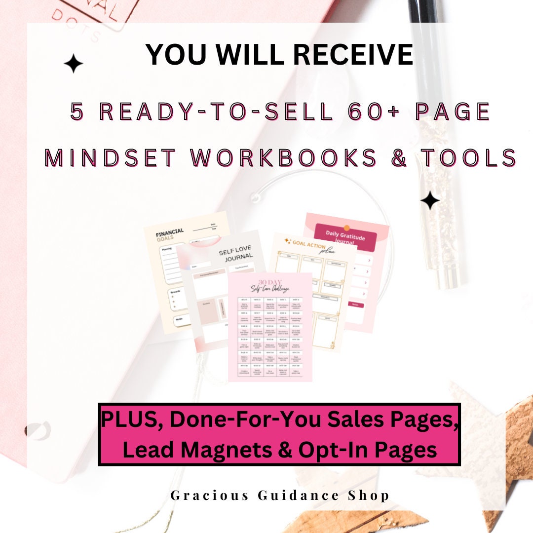 Mindset Coaching Tools, Positive Growth Mindset Coaching Bundle, Life ...