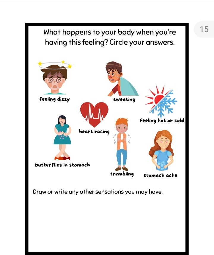 Feelings/emotions Emoji Check in Printable Worksheets for - Etsy