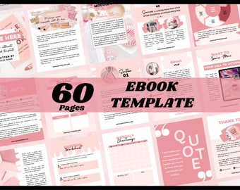 Ebook Template Canva, Workbook, Coaching Workbook Canva Template for ...