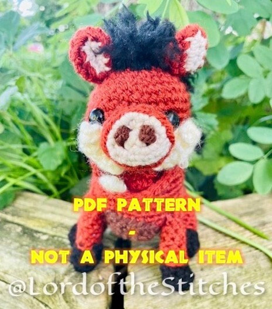 Pumba Crochet Pattern ONLY - Etsy