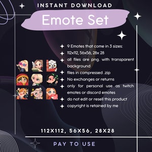9 HP Emotes Wizard Twitch Emote Instant Download Subs - Etsy