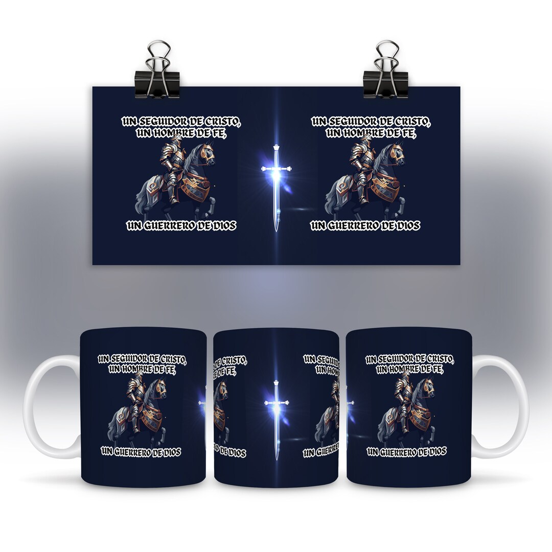 Hombre De Fe Spanish Christian Mug Wrap for Men 15 Oz 11oz Bible Verse ...