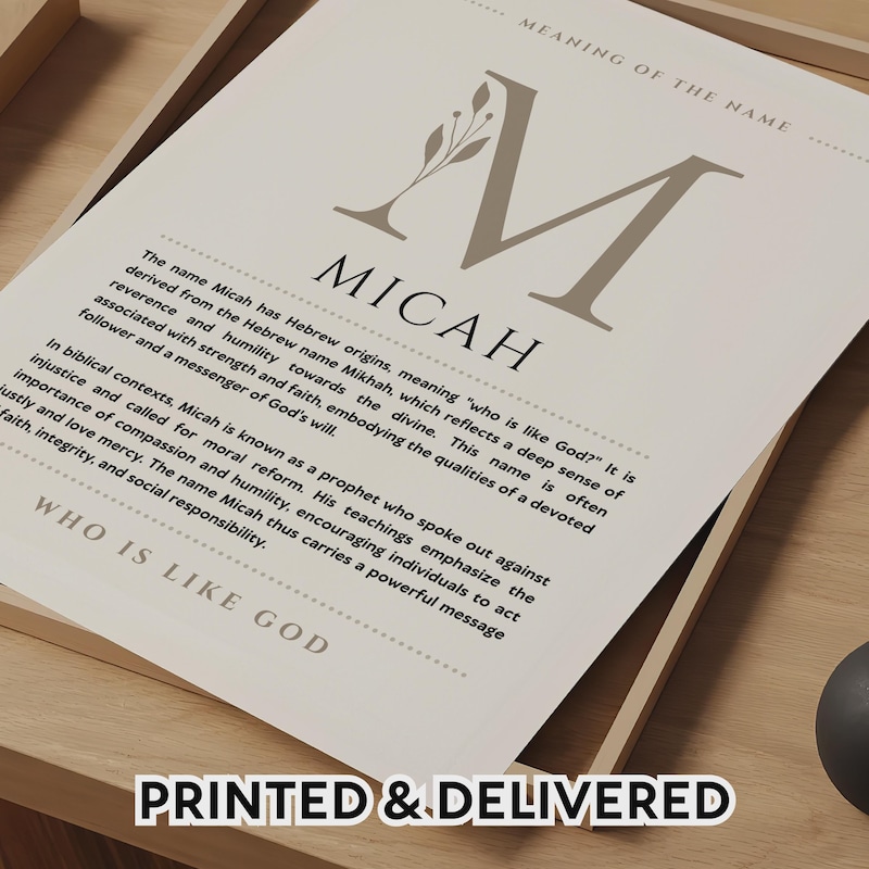 Micah Sign - Etsy Canada