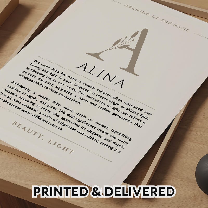 Alina Name - Etsy