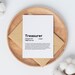 Funny Treasurer Definition Print Wall Art Poster, Treasurer Gift for ...