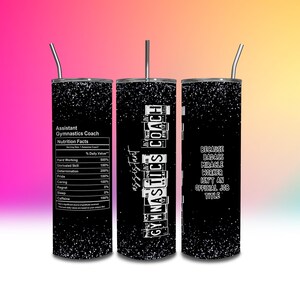 Assistant Gymnastics Coach Tumbler Wrap 20 Oz Seamless Skinny Tumbler ...
