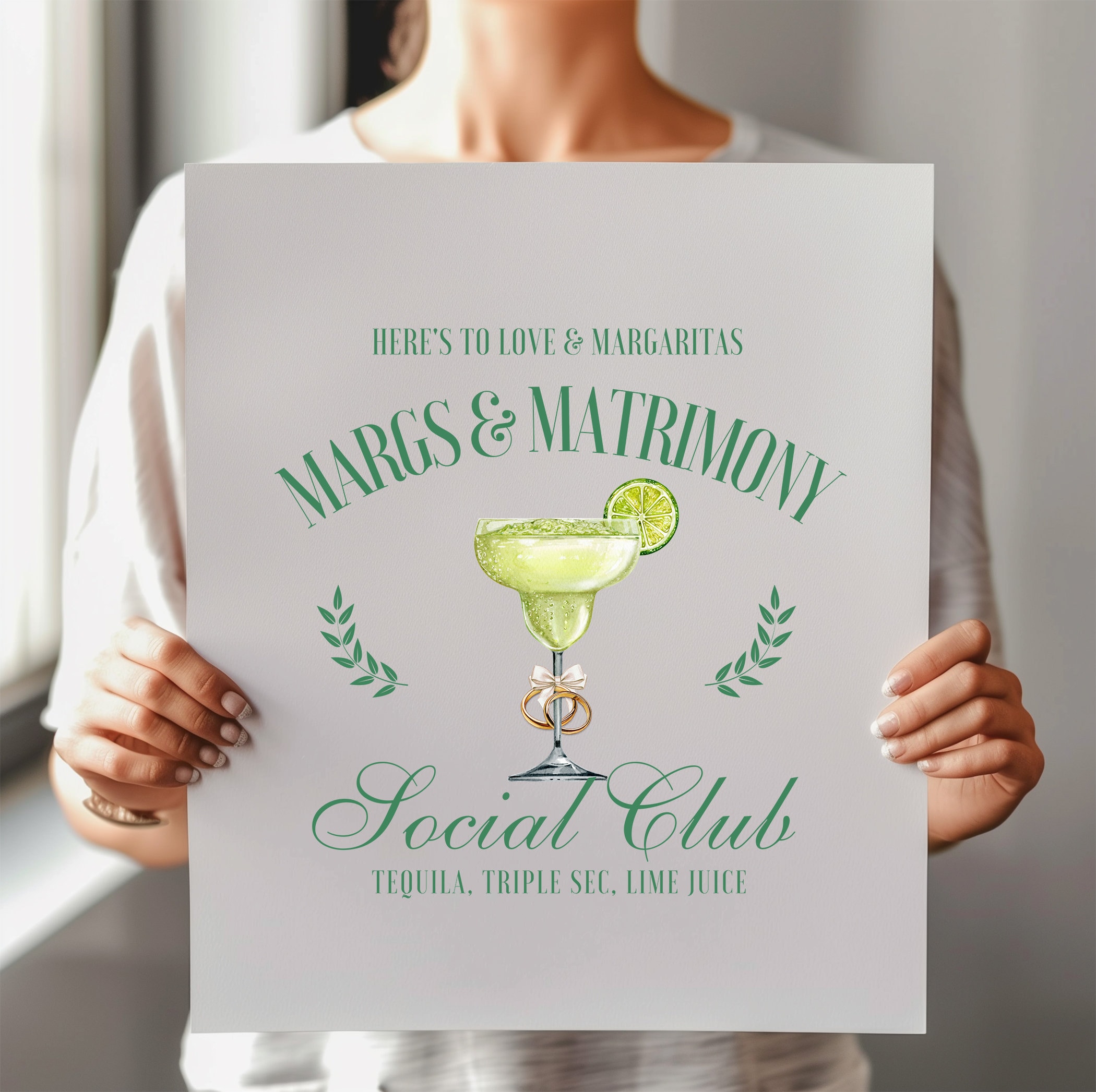Margs and Matrimony Bachelorette PNG Margarita Social Club PNG Bow ...