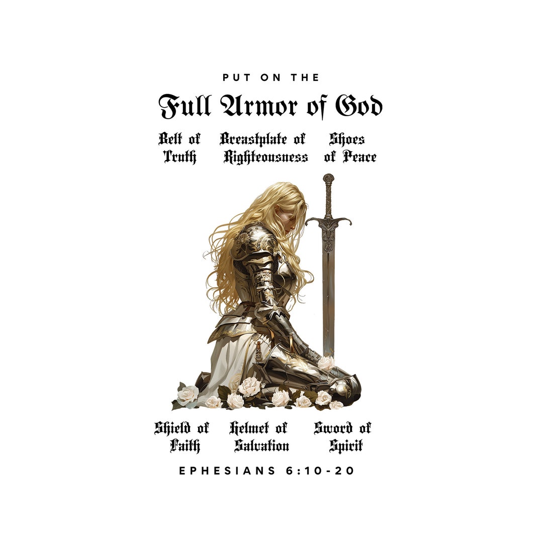 Put on Full Armor of God Png, Christian Woman PNG Blonde Woman Female ...