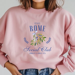 Rome Italy Social Club PNG Bow Ribbon Olive Tree Roma Coquette Retro ...