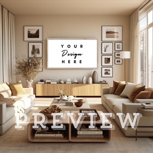 33 Frame TV Mockup Design Bundle / Scandinavian Home Mock up MEGA Pack ...