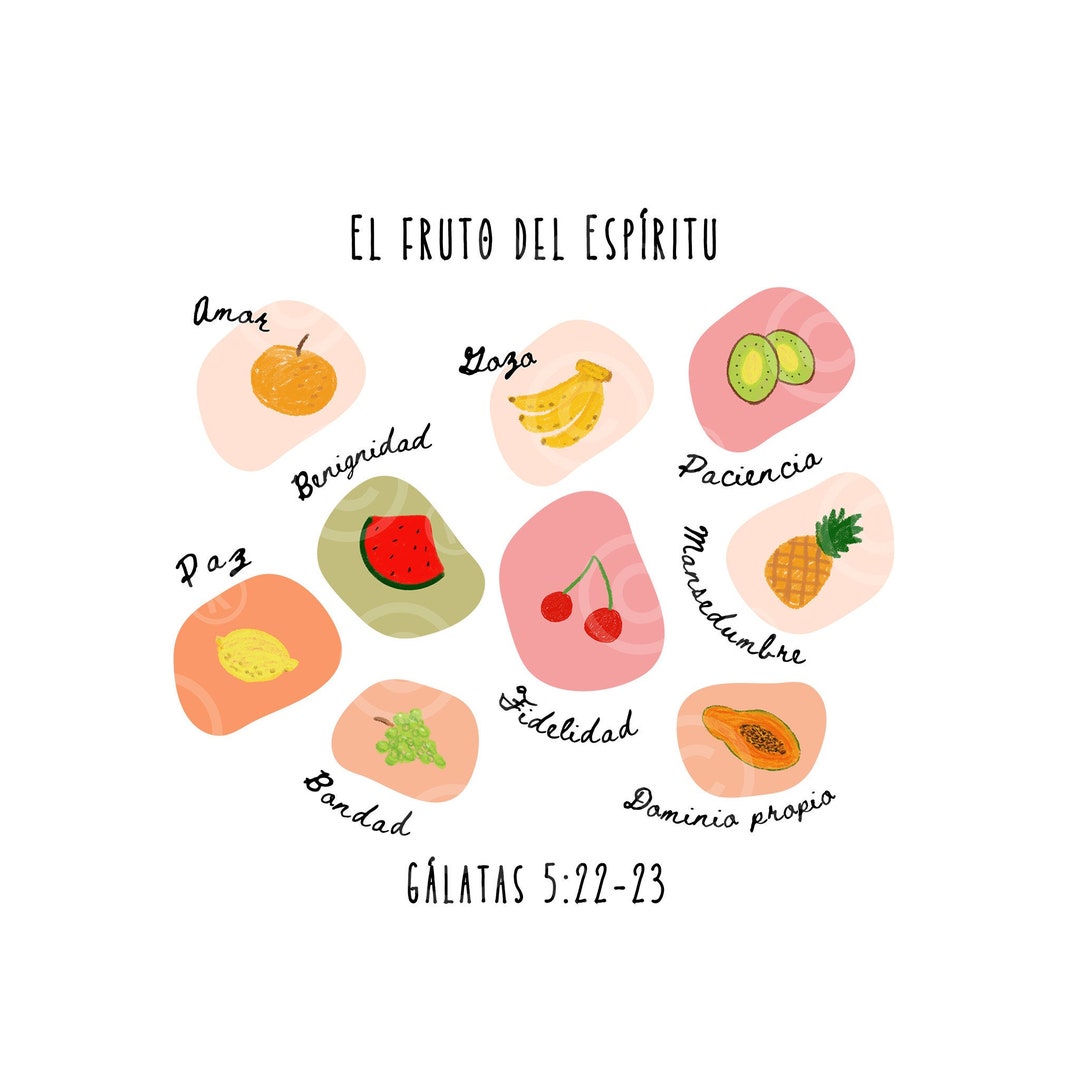 Frutos Del Espiritu Png Fruit of the Spirit Spanish Christian Religious ...
