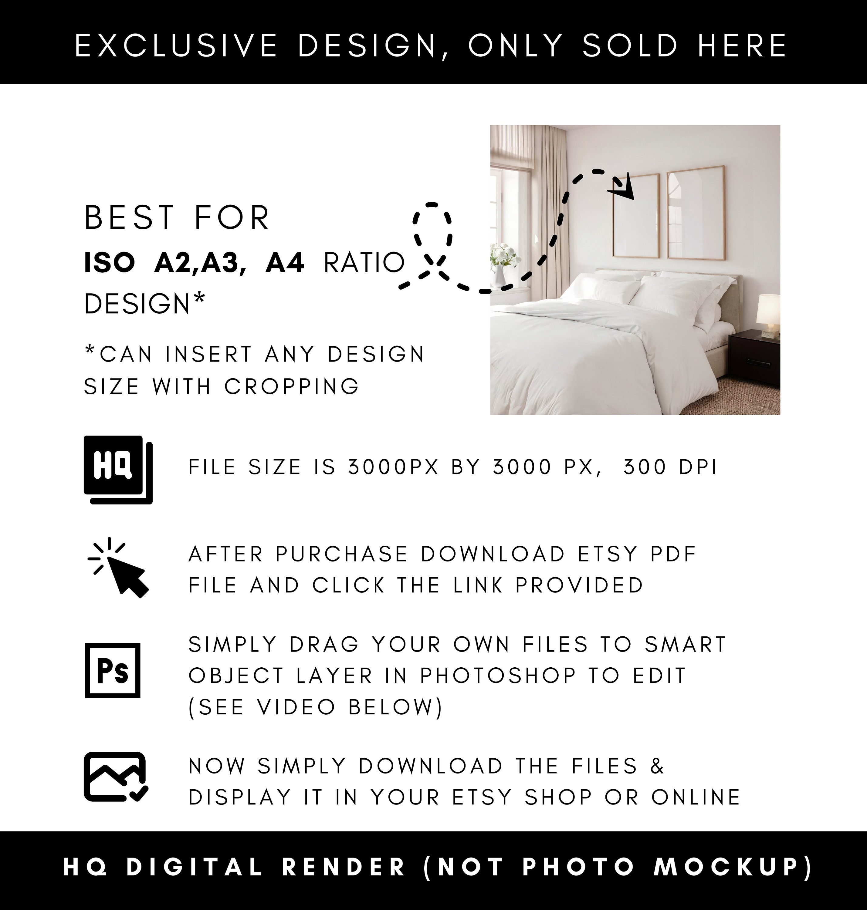 Two Frame Mockup for ISO A1, A2, A3 Ratio Light Wood Realistic Home ...
