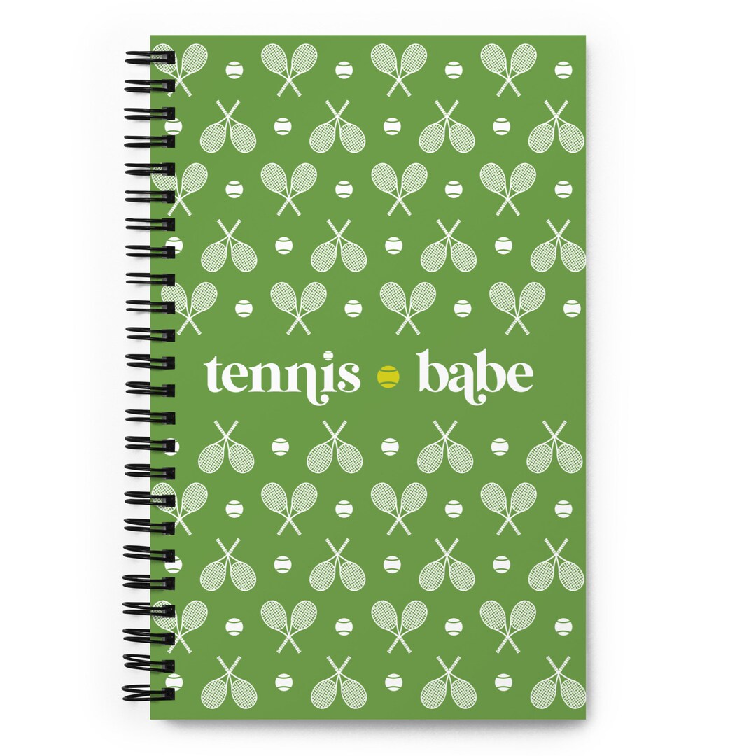 Tennis Babe Spiral Notebook – Grass Green - Etsy