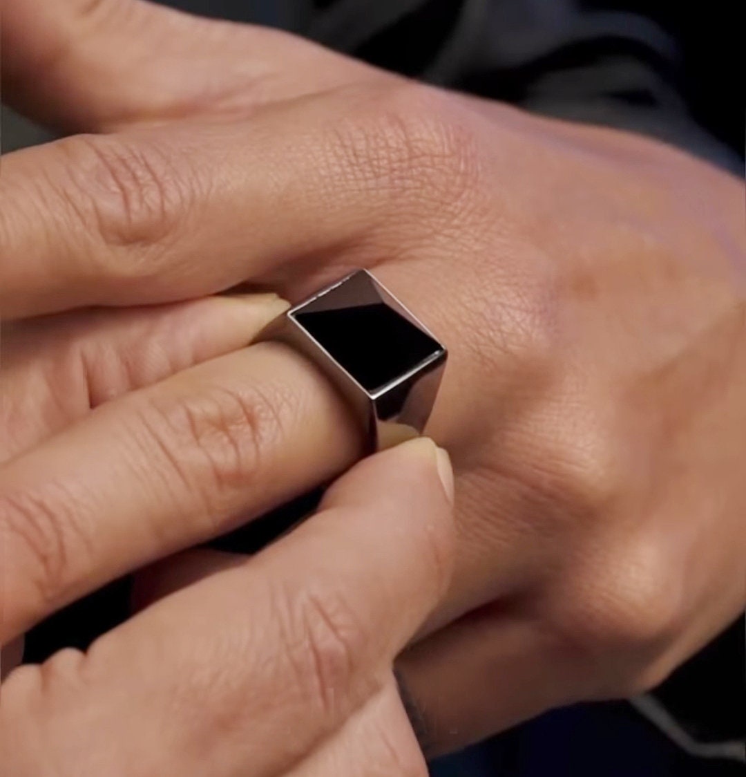 Natura Slemai Aqeeq Ring-birthstone Ring-signet Ring for Men Rings ...