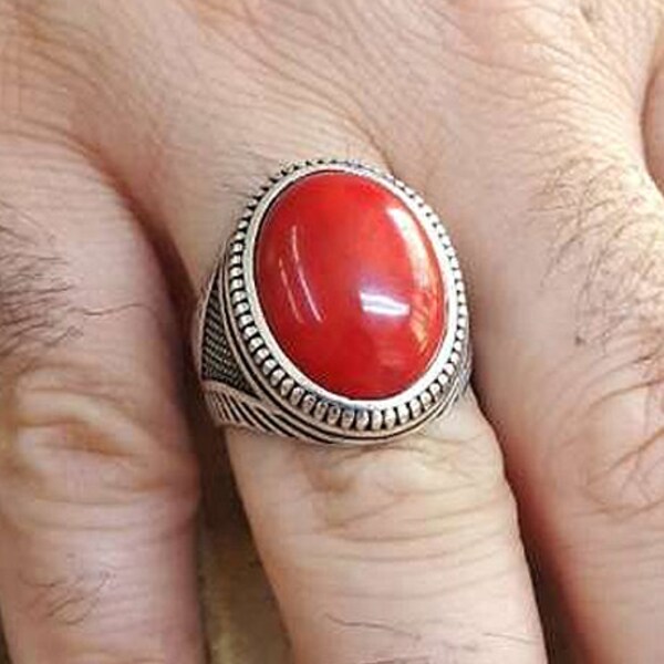 Coral Ring - Etsy