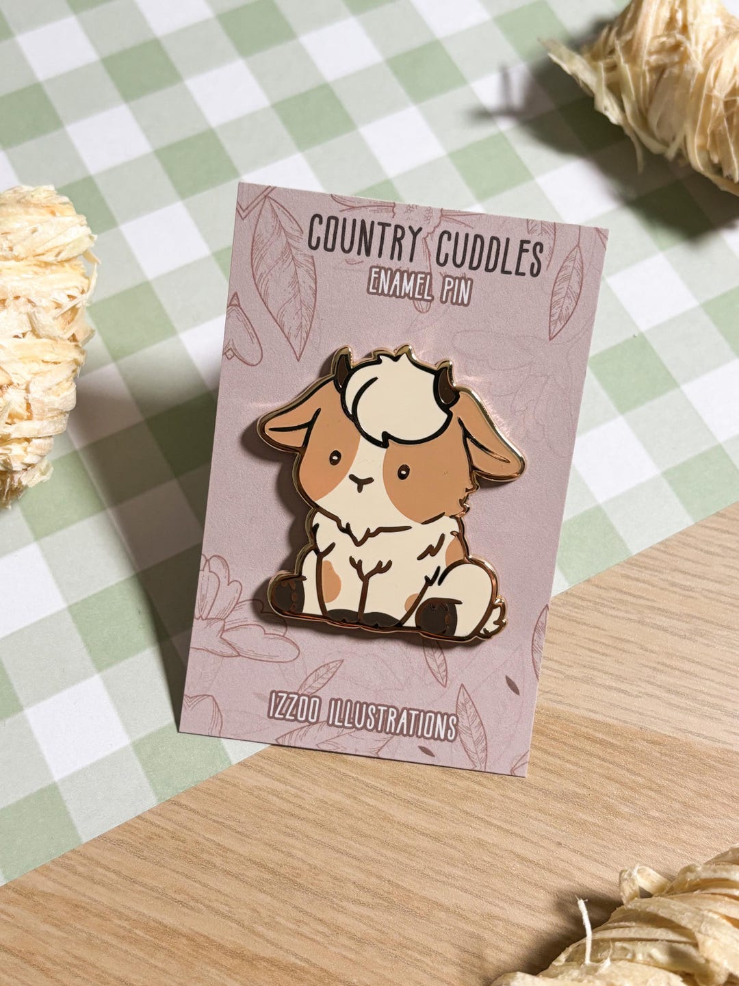 Cute Goat Enamel Pin, Goat Lover Gift, Cottage Core Enamel Pin, Cute ...