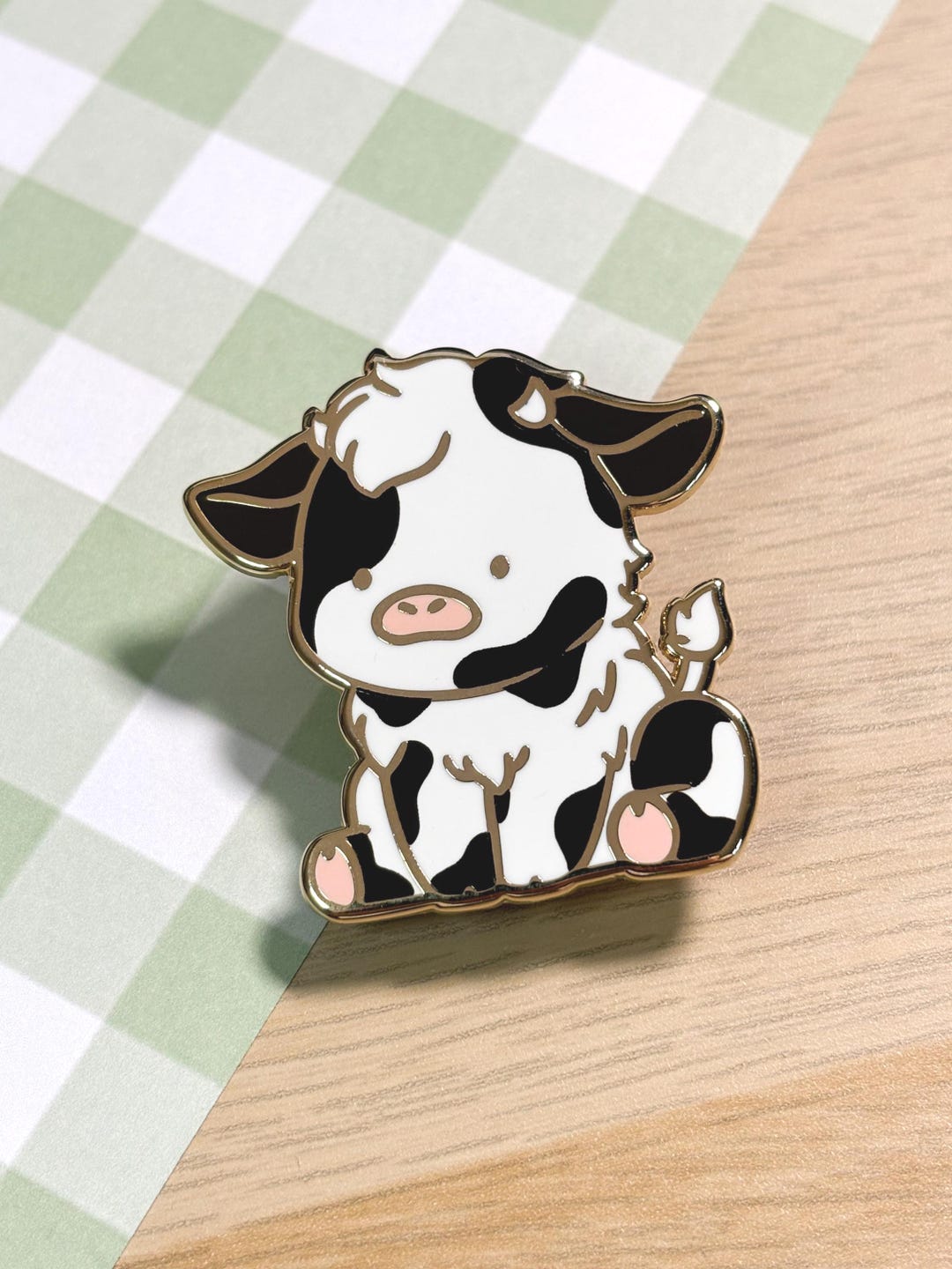Cow Enamel Pin: Cottagecore Farm Animal Gift - Etsy