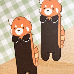 Red Panda Peeking Bookmark, Cute Red Panda, Animal Lover, Book Lover ...