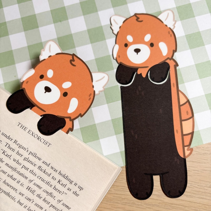 Panda Bookmark - Etsy