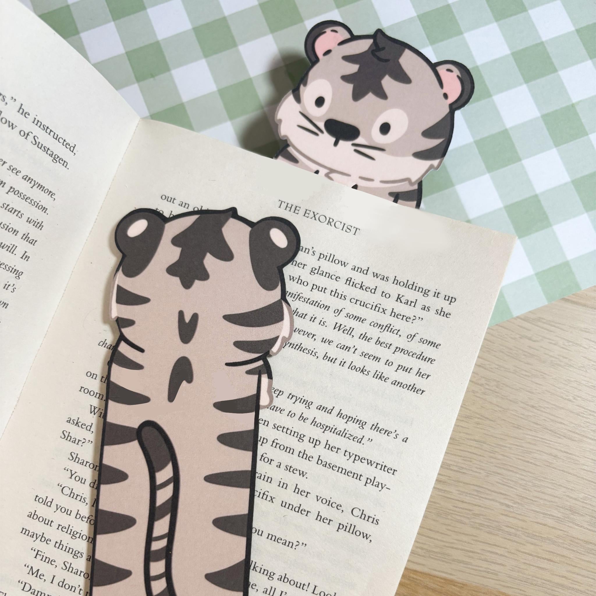 Tiger Bookmark, Handmade Animal Page Marker, Gift for Book Lovers ...
