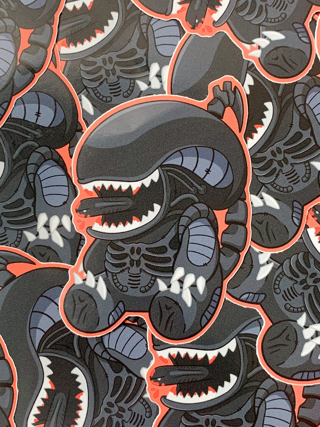 Alien Xenomorph Sticker Waterproof Dead by Daylight Spooky Sticker ...