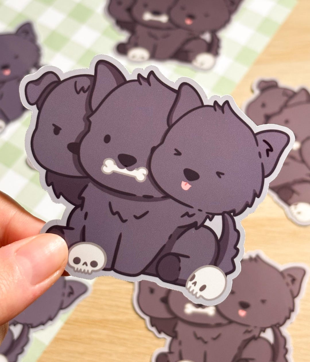 Cerberus Cute Sticker, Cryptid Stickers, Witchy Sticker, Gothic ...