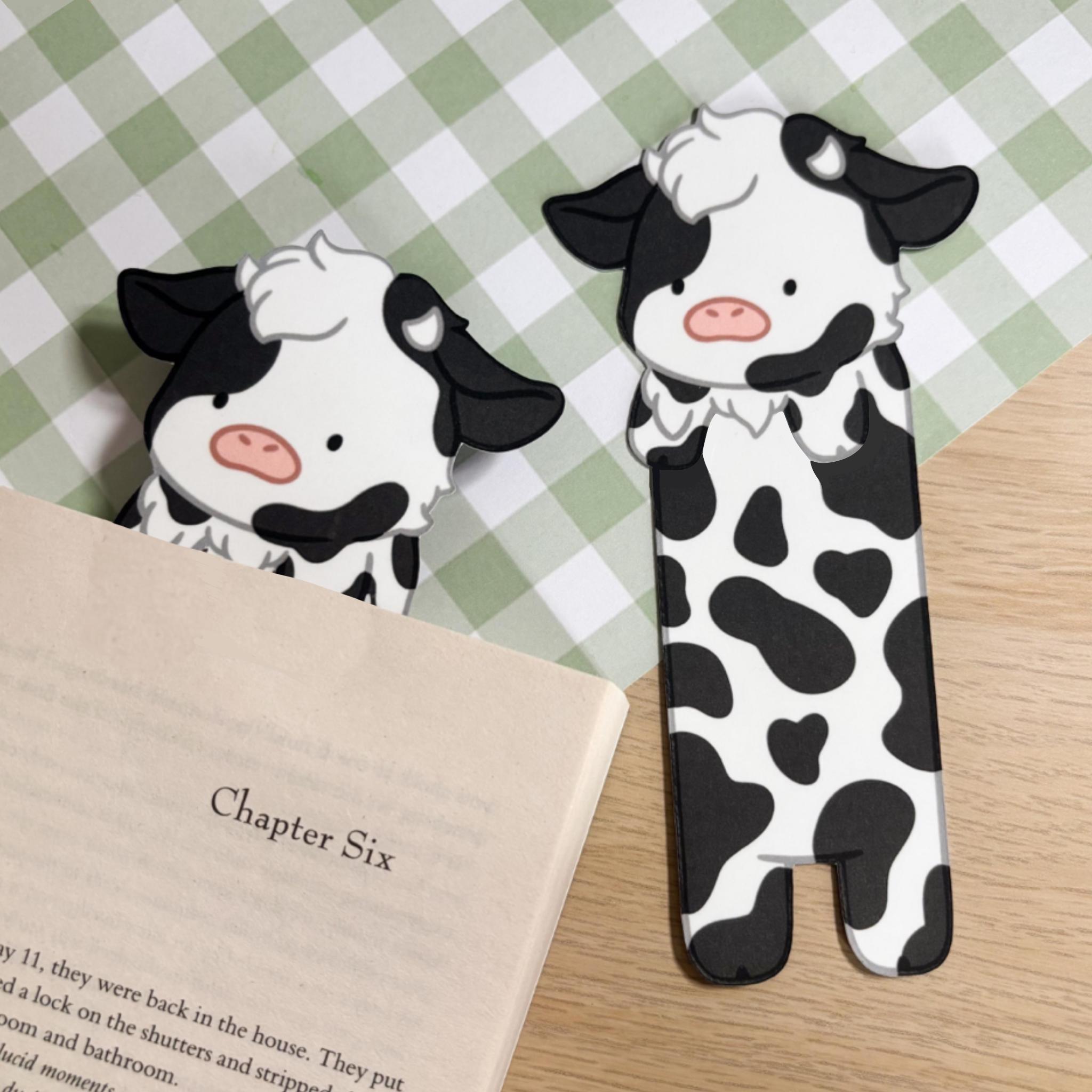 Cute Cow Bookmark, Cute Book Accessory, Handmade Bookmark, Cottage Core ...