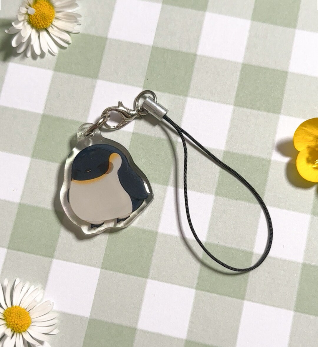 Chunky Emperor Penguin 1 Inch Phone Charm Penguin Bird Charm Chunky ...