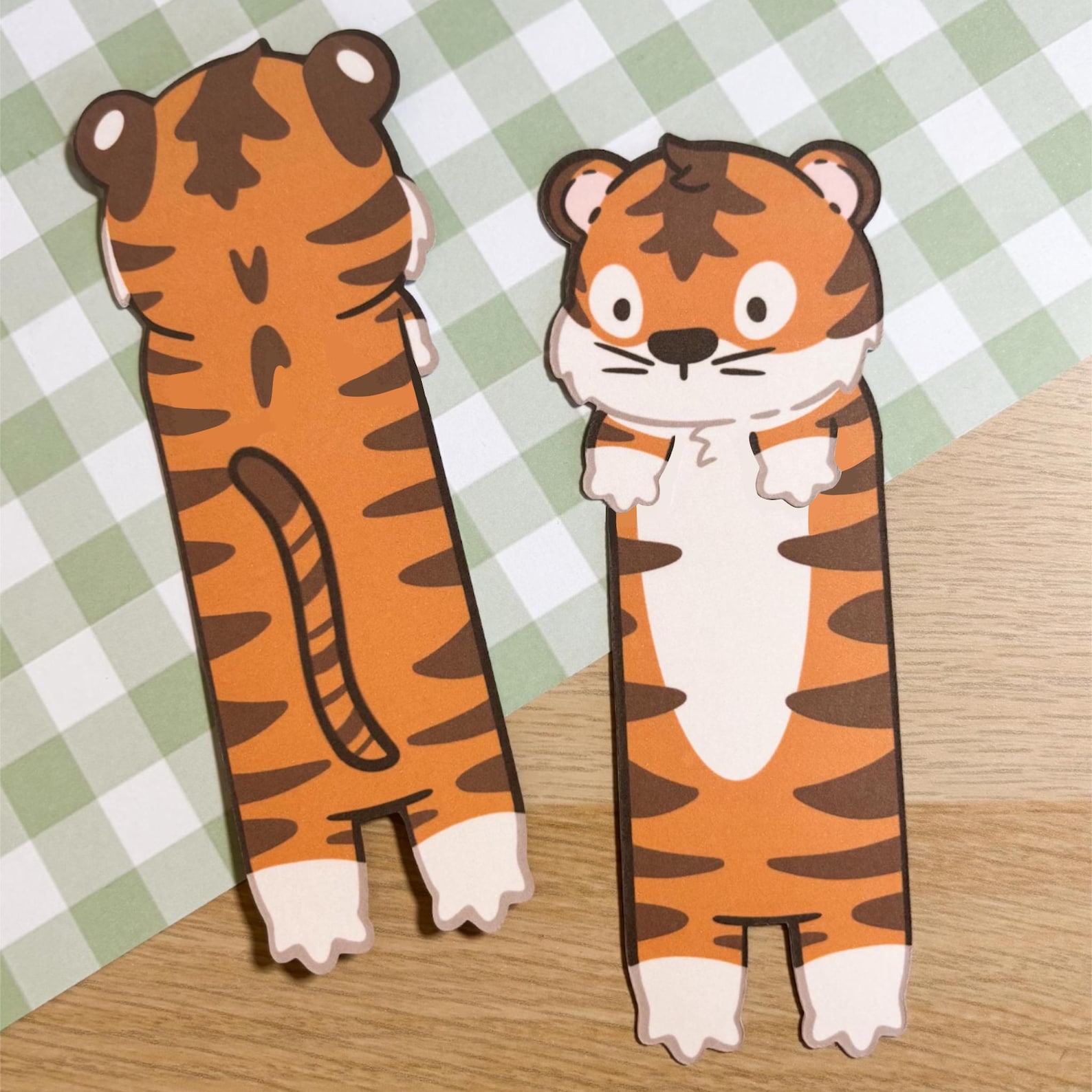 Tiger Bookmark, Handmade Animal Page Marker, Gift for Book Lovers ...