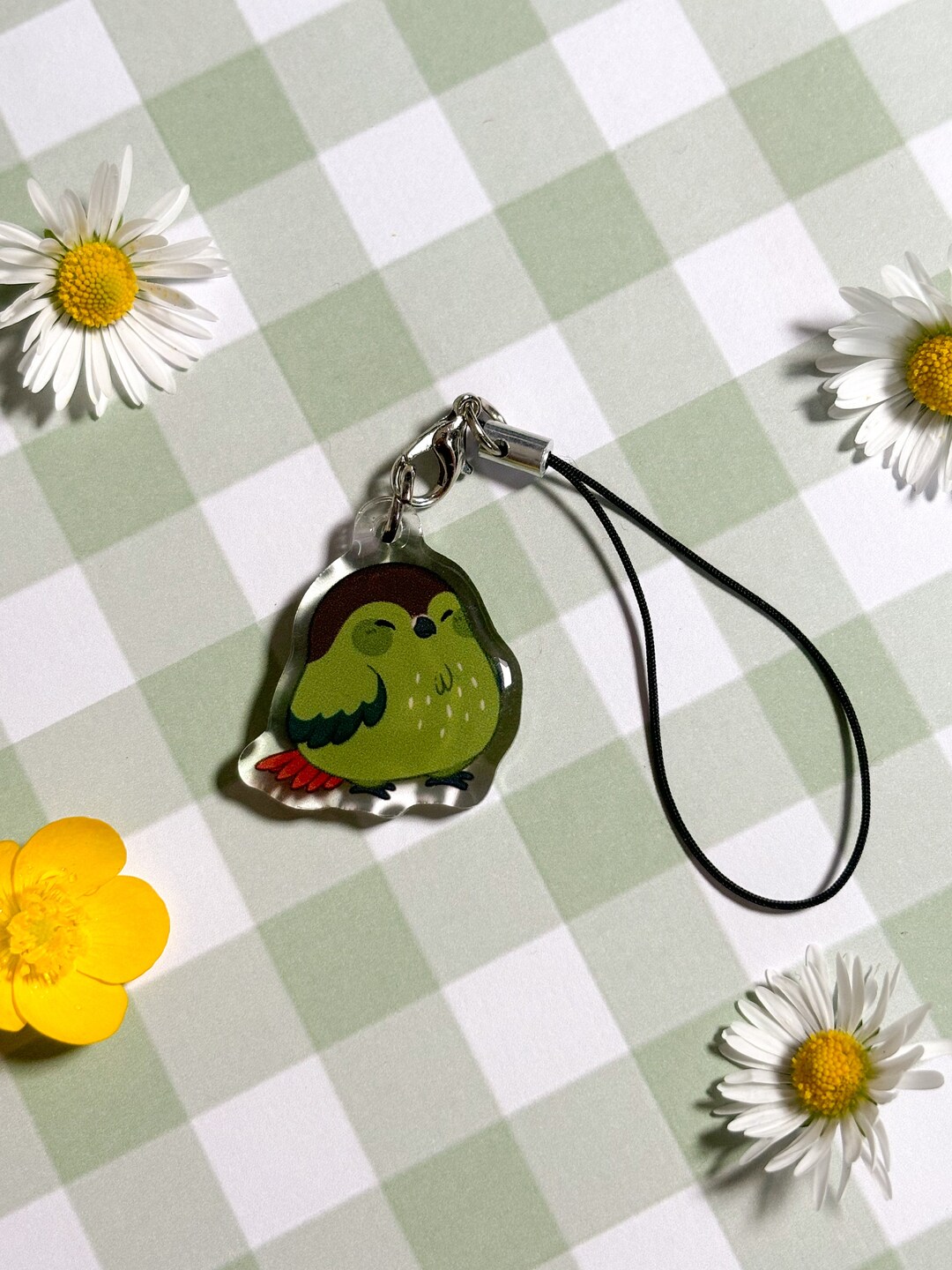 Green Cheeked Conure 1 Inch Phone Charm Conure Bird Charm Pet Bird ...