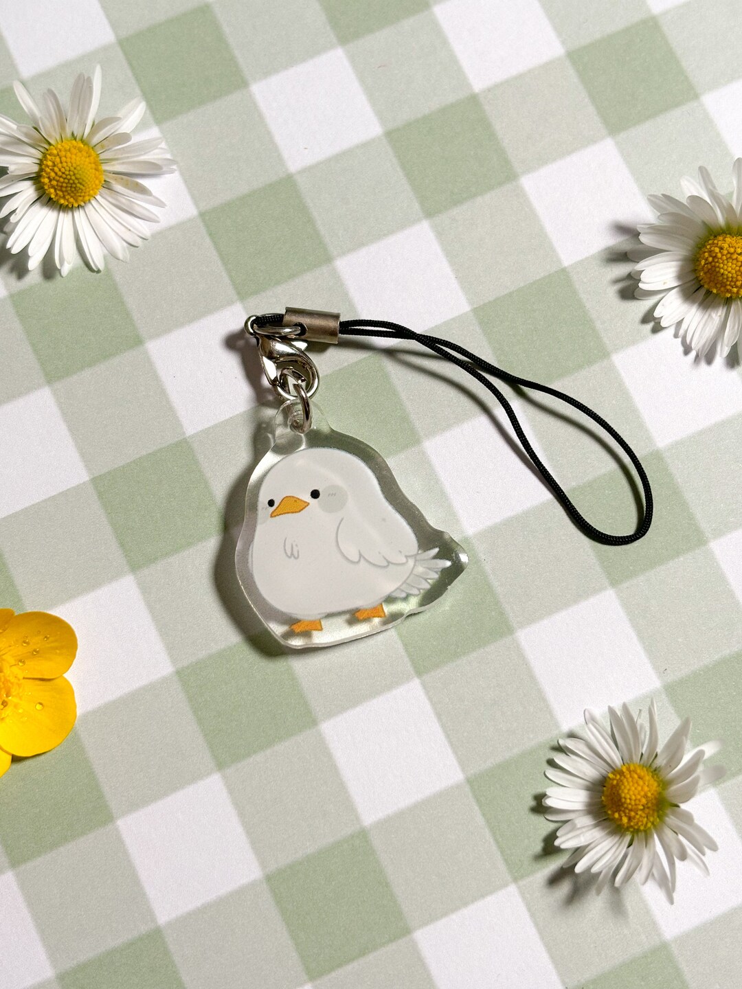 Chunky Goose 1 Inch Phone Charm Pekin Duck Bird Charm Chunky Chirps - Etsy