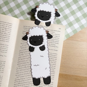 Sheep Peeking Bookmark, Cute Book Accessory, Cottage Core Bookmark ...