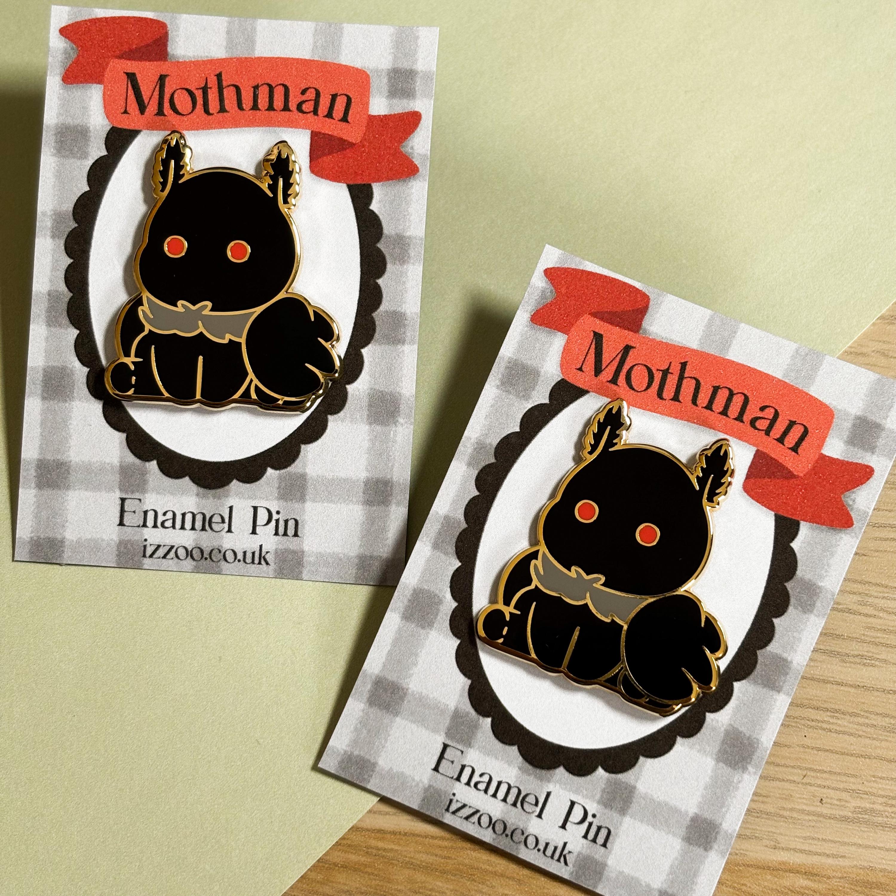 Mothman Enamel Pin, Cute Cryptid Enamel Pin, Folklore Lover Gift ...