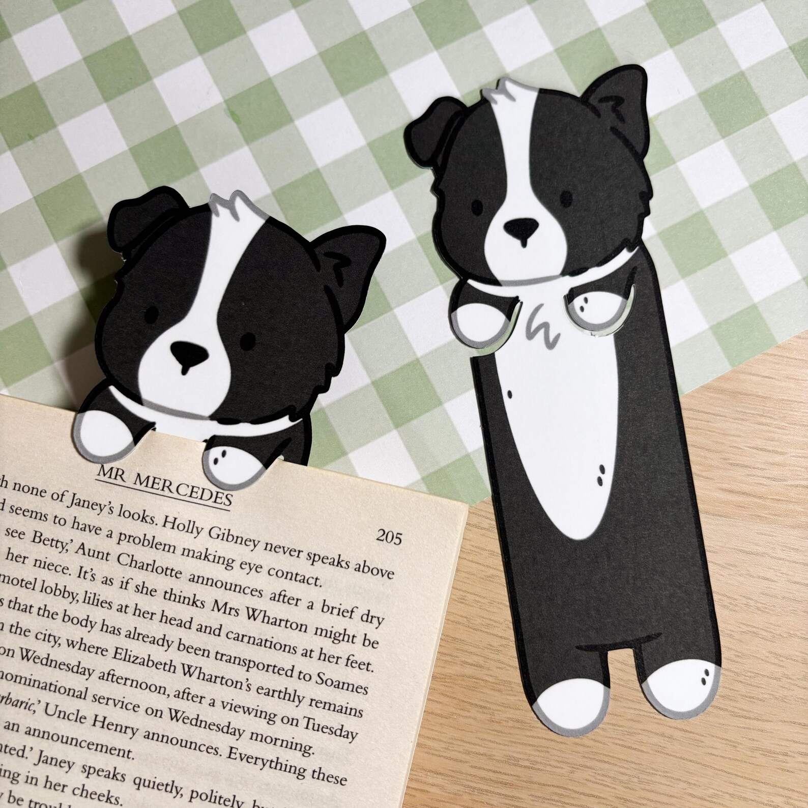 Border Collie Peeking Bookmark, Dog Lover Gift - Etsy