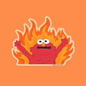 Hellmo Meme Waterproof Vinyl Sticker Meme Vinyl Sticker Funny Puppet ...