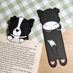 Border Collie Peeking Bookmark, Dog Lover Gift - Etsy