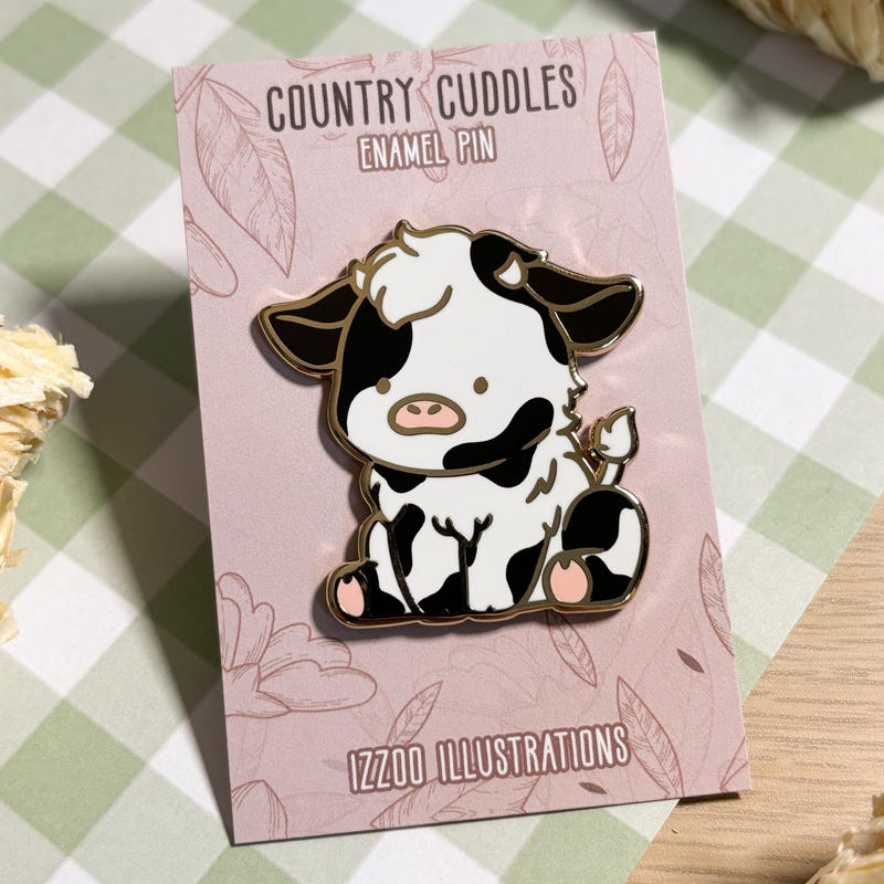 Cow Pin - Etsy