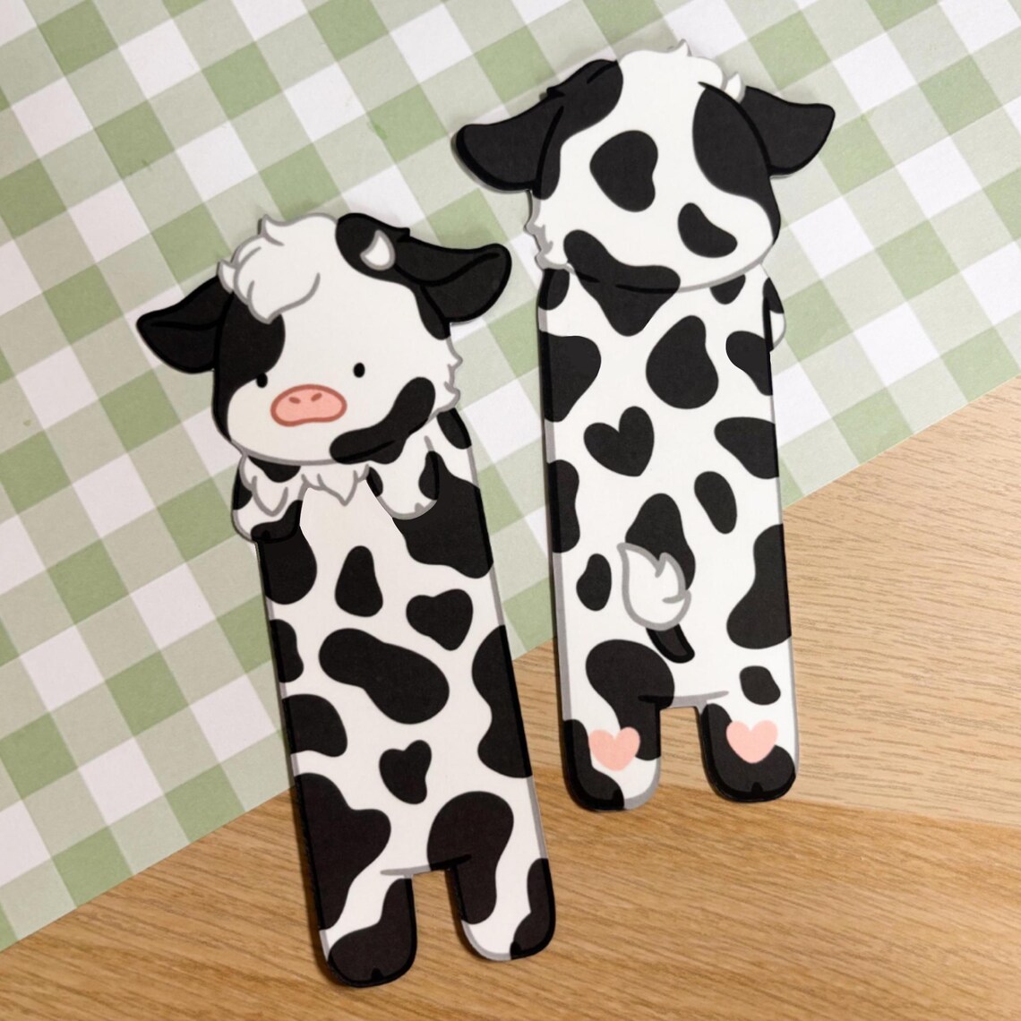 Cute Cow Bookmark, Cute Book Accessory, Handmade Bookmark, Cottage Core ...