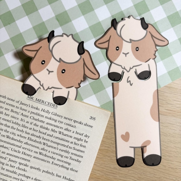 Bookmarker With Goats - Etsy UK