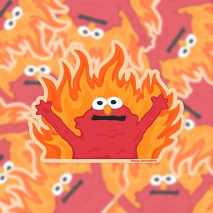 Hellmo Meme Waterproof Vinyl Sticker Meme Vinyl Sticker Funny Puppet ...