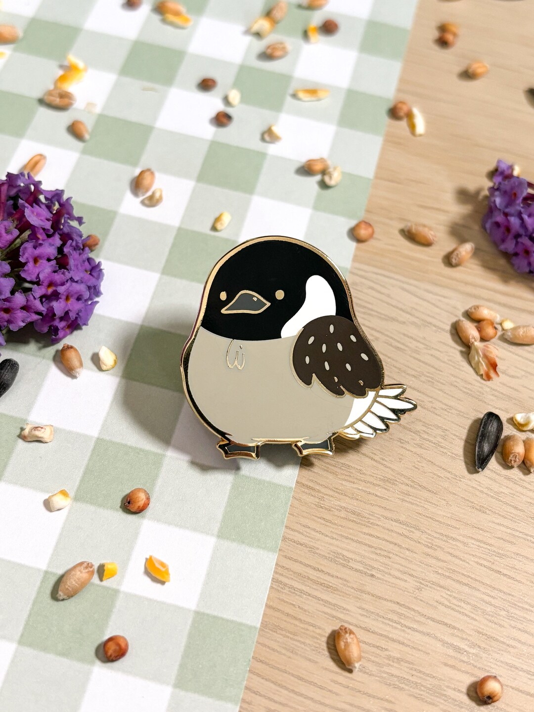 Canadian Goose Farm Animal Gold Plated Enamel Pin, Canada Goose Hard ...
