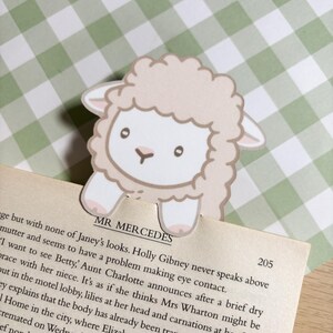Cute Sheep Peeking Bookmark, Cute Book Accessory, Cottage Core Bookmark ...