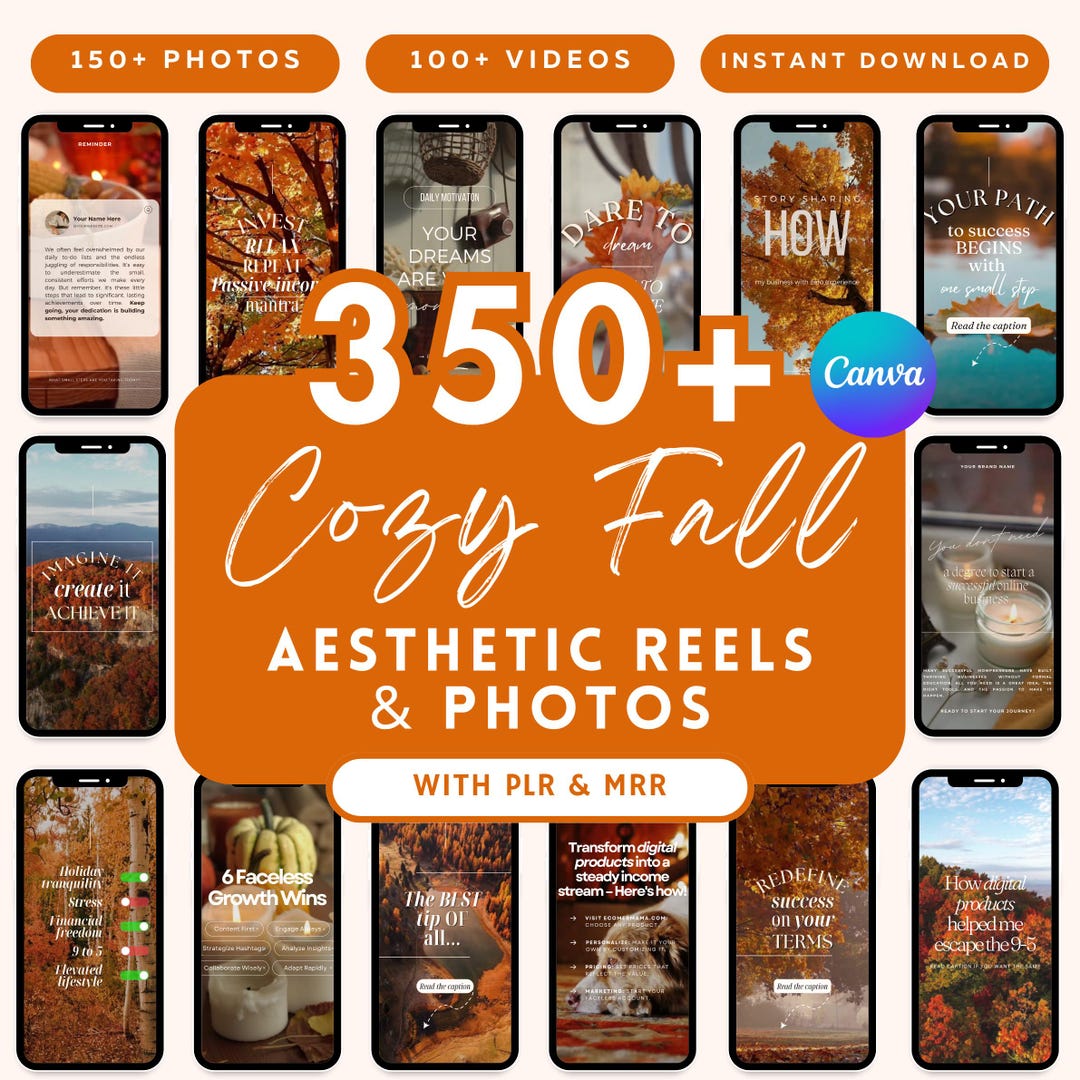 350+ Fall Aesthetic Faceless Reels, Cozy Autumn Videos, Faceless ...