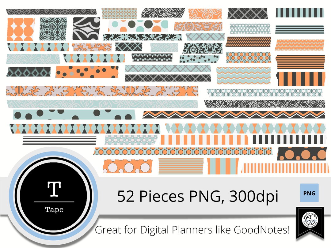 Washi Tape for Scrap Book Cute Printable Washi Tape Clipart for ...