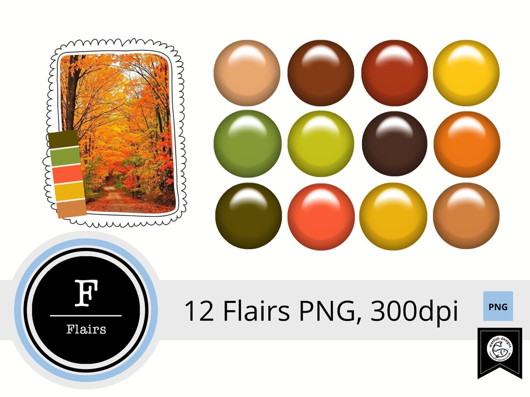 Digital Flairs for Goodnotes, Notability, Scrapbooking, Sationary and ...